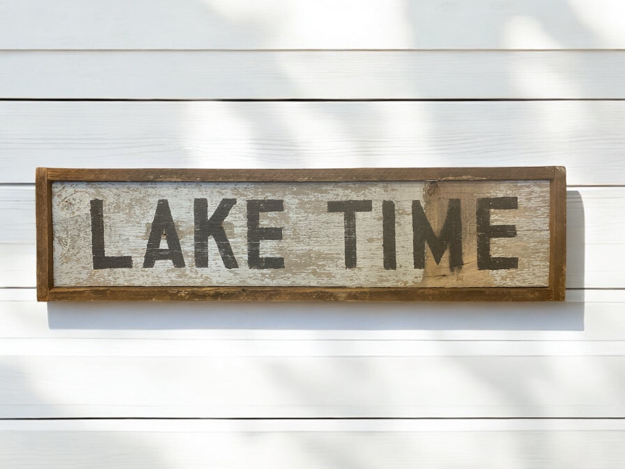 Lake Time Sign - 45"x11" – Simple Home Pennsylvania